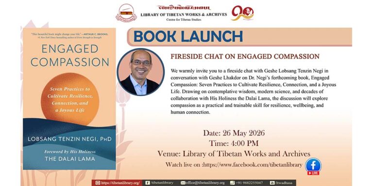 FIRESIDE CHAT ON ENGAGED COMPASSION | Library of Tibetan Works and Archives